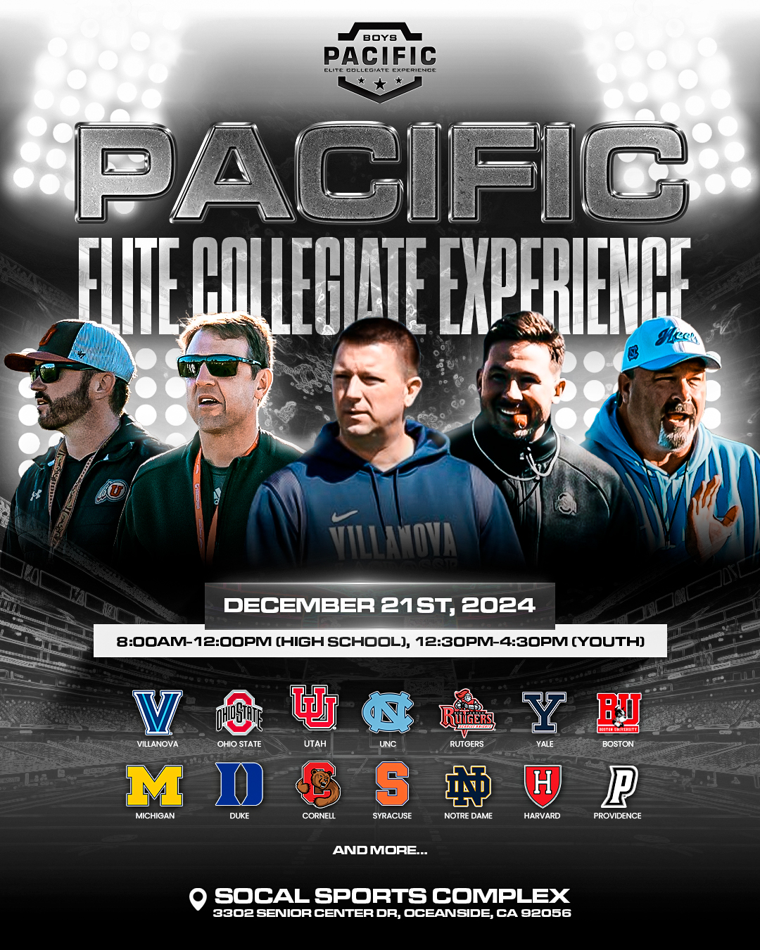 Pacific Elite Collegiate Experience(Boys) – 10/20 Events